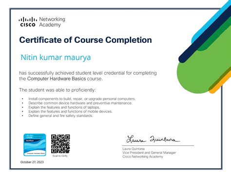 Nitin Kumar Maurya On Linkedin Learned Computer Hardware Basics From Cisco It Was Fun To