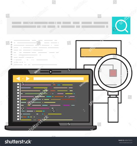 programming coding programming banner flat design เวกเตอร์สต็อก ปลอด
