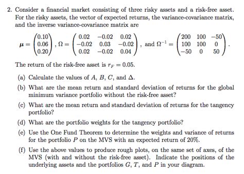 Solved 2 Consider A Financial Market Consisting Of Three
