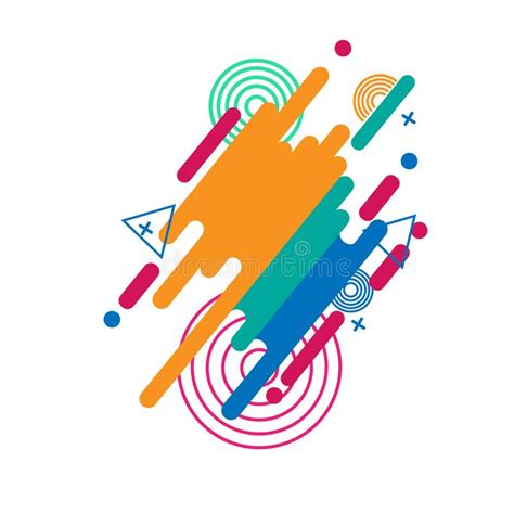 Abstract Geometric Background Colorful Imagemodern Style Abstraction With Composition Made Of