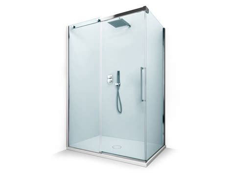 Box Doccia Angolare In Vetro Con Porta Scorrevole QUASAR Q ANSS Box