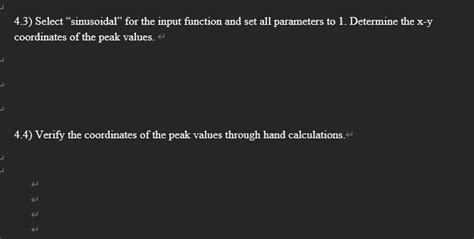 Solved X Module 34 Curl Input 5 Select Function Sinusoidal