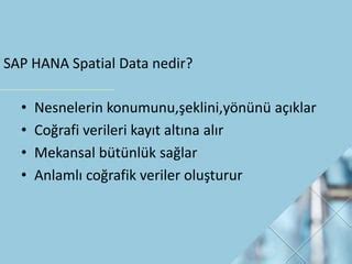 Sap Hana Spatial Data PPT