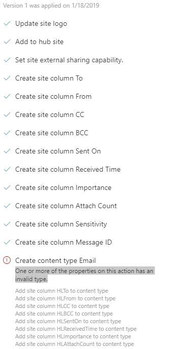 Site Design Create Content Type Action Gives An Invalid Type Error · Issue 3295 · Sharepointsp