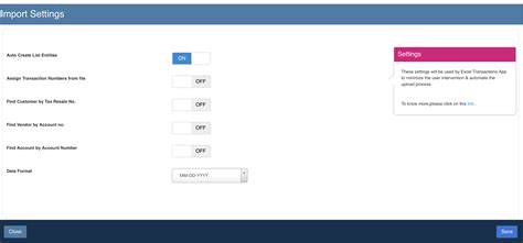 how to import transactions with a file using saasant transactions online