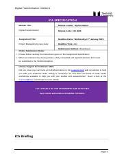 Ica Cis Digital Transformation Docx Digital Transformation Cis N Ica