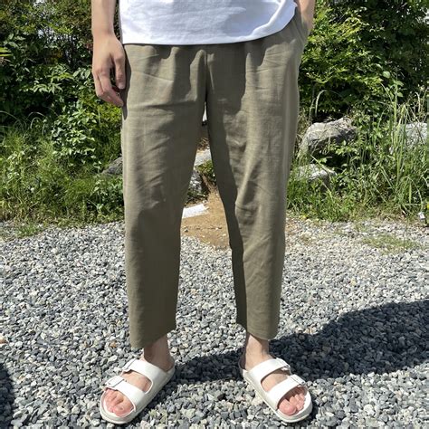 남자 린넨팬츠 여름 와이드 스판 9부 마바지 시원한바지 데일리 꾸안꾸 코디 네이버 블로그