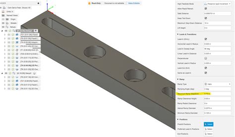 solved ramp angle and plunging approaches autodesk community