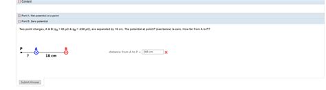 Solved Two Point Charges A And B Qa 60 𝜇c And Qb 258