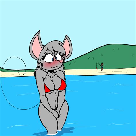 Rule 34 Birbpan Bottomless Breasts Covering Embarrassed 7538851