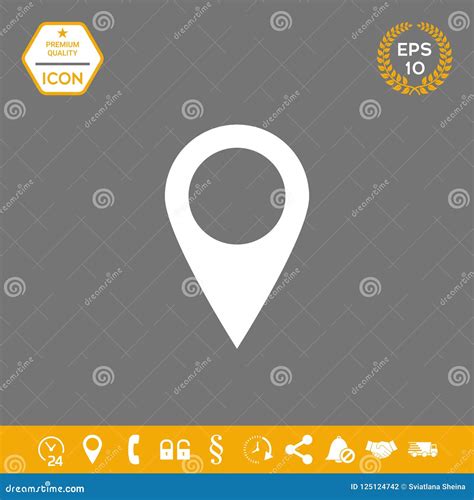 Map Pointer Icon Graphic Elements For Your Design Stock Vector Illustration Of Graphic