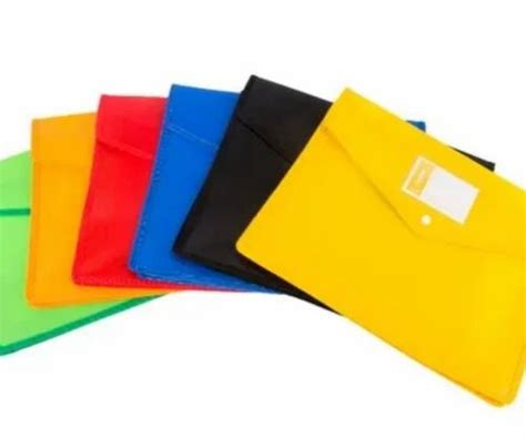 Plastic Office Button File Folder Size A4 At ₹ 75piece In Mumbai