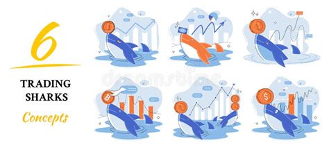 Stock Market Manipulation Characters Analyzing Stock Market Data To Control Financial Graphic