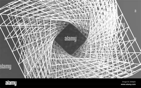 3d Grayscale Rendering Of Helical Wire Structure A Design For Contemporary Architectural