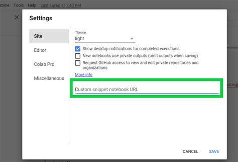 Google Colaboratory How To Save A Colab Notebook As A Template For Future Notebooks Stack