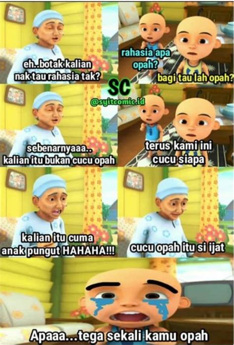 8 Meme Lucu Upin Ipin Bersama Opah ini Bikin Kalian Ngakak Pokoknya!