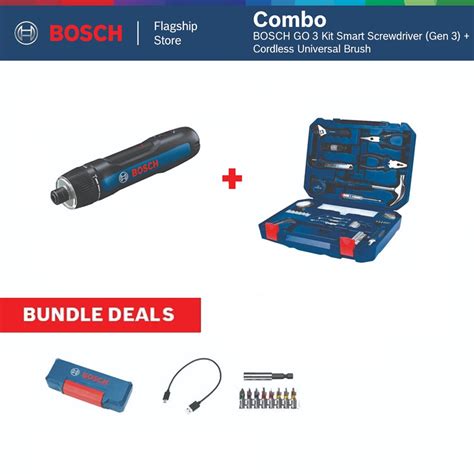 Bosch [combo] Go 3 Gen 3 Kit Smart Screwdriver 06019h2281 Bosch 108 In 1 Multi Function