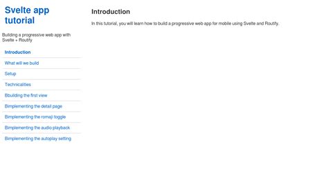 Svelte App Tutorial Codesandbox