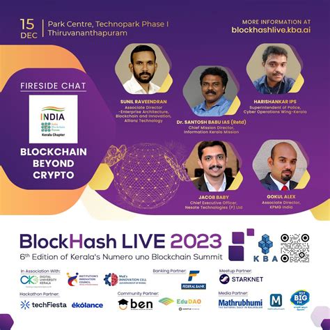 Kerala Blockchain Academy On Linkedin Blockhashlive2023