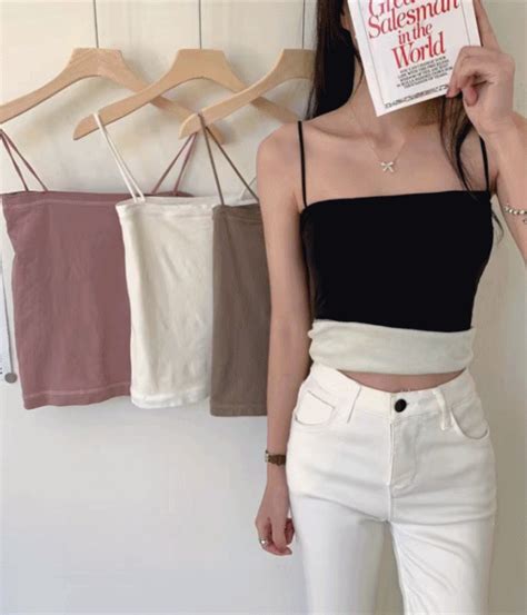 기모끈나시 하테 ️ 기모 끈 나시 이너 슬리브리스 스퀘어넥 겨울 뷔스티에 튜브탑 탱크탑