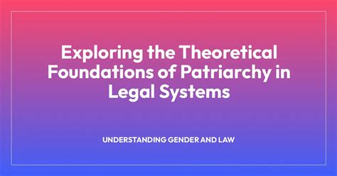 Understanding Gender And Law Gender Studies