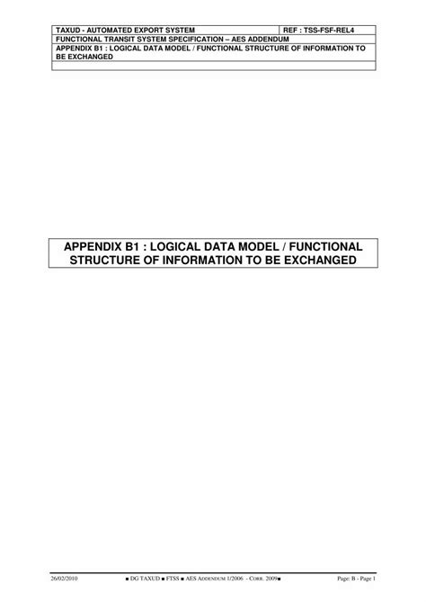 pdf appendix b1 logical data model functional … · appendix b1