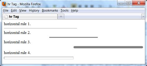 Horizontal Line Html