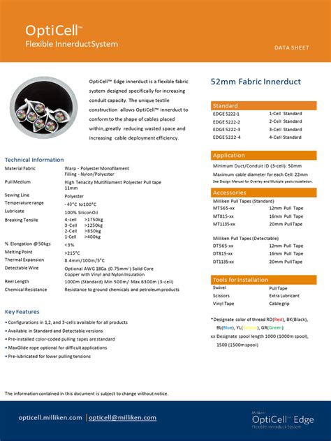 Opticell 5222 Data Sheet Download Free Pdf Textiles Polyester