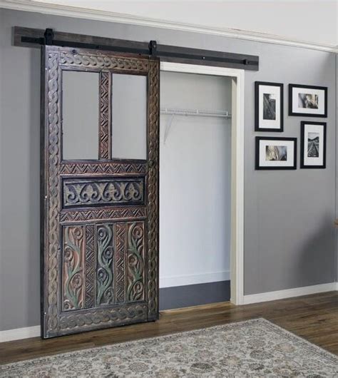 Hand Carved French Door Antique Glass Entry Door For Sliding Hinged