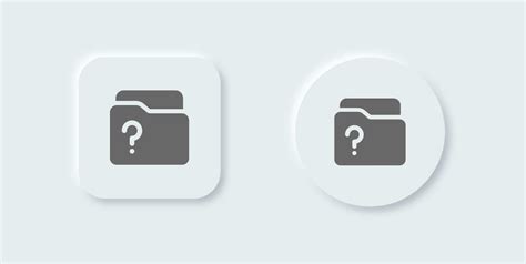 Empty Solid Icon In Neomorphic Design Style Storage Signs Vector
