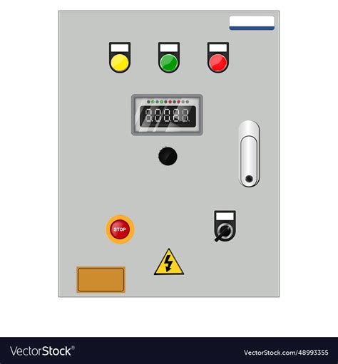 Control Panel Production Royalty Free Vector Image