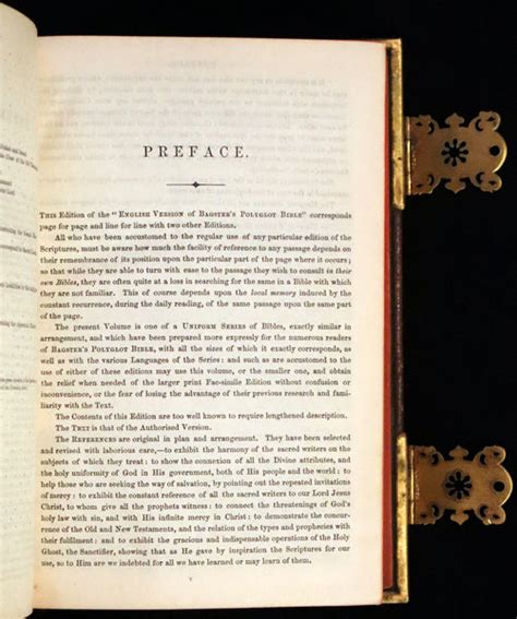 1870 Rare Book Bound By Bagster Polyglot Bible Old And New Testamen