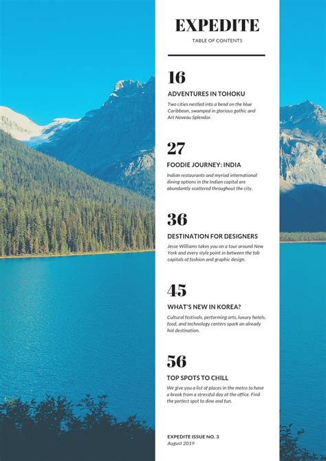 Designing The Perfect Table Of Contents Examples To Show You How Artofit