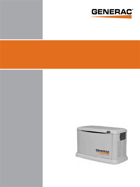 Generac Air Cooled Nexus Or Evolution Manual Pdf Alternating Current Relay