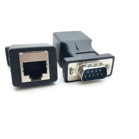 Переходник Db9 Rs232 на Rj45 Com порт на Lan Ethernet папа папа 1 пара