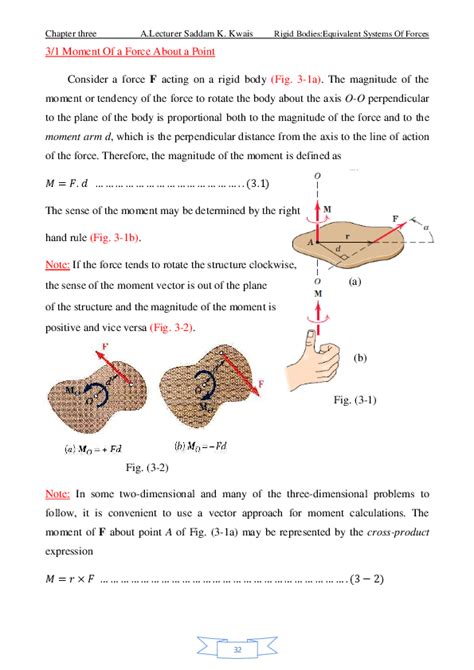 Pdf Ch 3 Rigid Bodies Equivalent Systems Of Forces