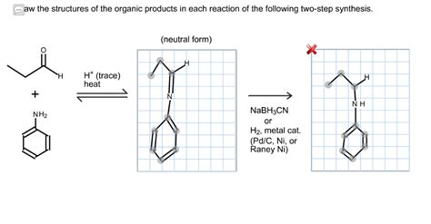 Solved Draw The Structures Of The Organic Products In Each