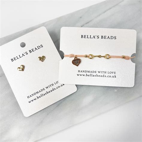 Custom Branded Jewellery Display Cards Earring And Necklace Cards