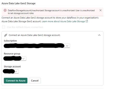 Connecting To An Azure Data Lake Gen 2 At A Worksp Microsoft