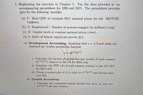 Solved 1 Replicating The Exercises In Chapter 7 Use The Chegg Com