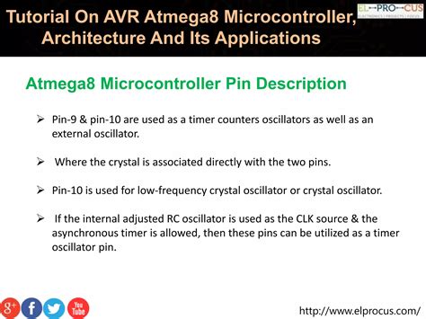 Tutorial On Avr Atmega8 Microcontroller Architecture And Its Applications Pptx Computer