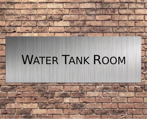 Water Tank Room Sign