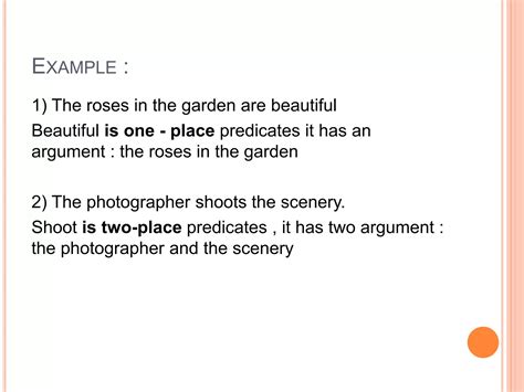 Semantics Predicates Predicator Degree Of Predicates PPT