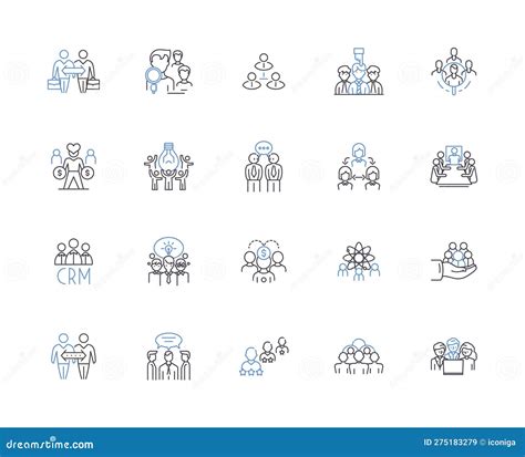 Group People Outline Icons Collection Group People Collective Organization Congregation