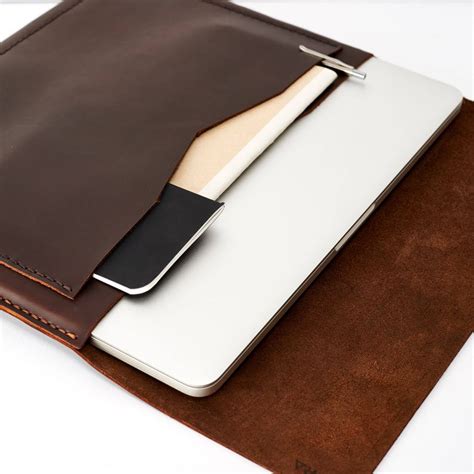 Brown Leather Lenovo Yoga Case Men Inch Cover Etsy