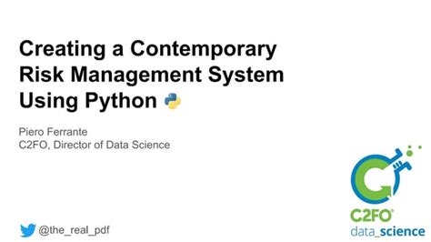 Creating A Contemporary Risk Management System Using Python Dc Pdf