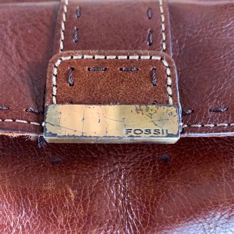 Fossil Bags Fossil Cognac Leather Shoulderbaghandbag Poshmark