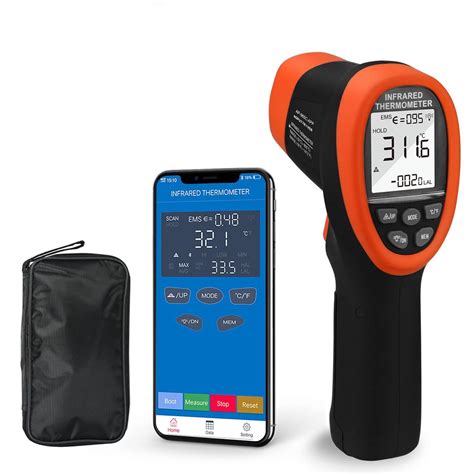 Pyrometer 16 1 Laser Thermometer Gun With Bluetooth App 58 Desertcart Japan