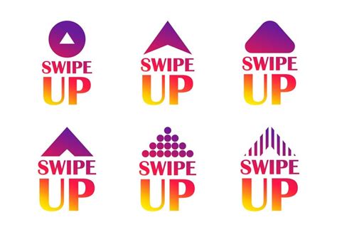 Premium Vector Swipe Up And Down Arrow Vector Icons Set Pull Up