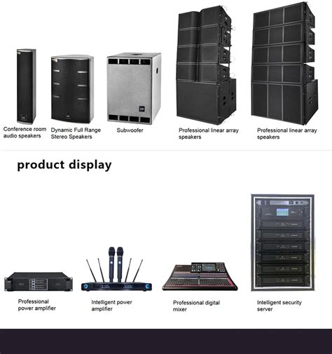 Passive Line Array Speaker Inch Indoor Audio Equipment